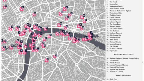 London Attractions Tourist Map: Interactive + Printable — London x London